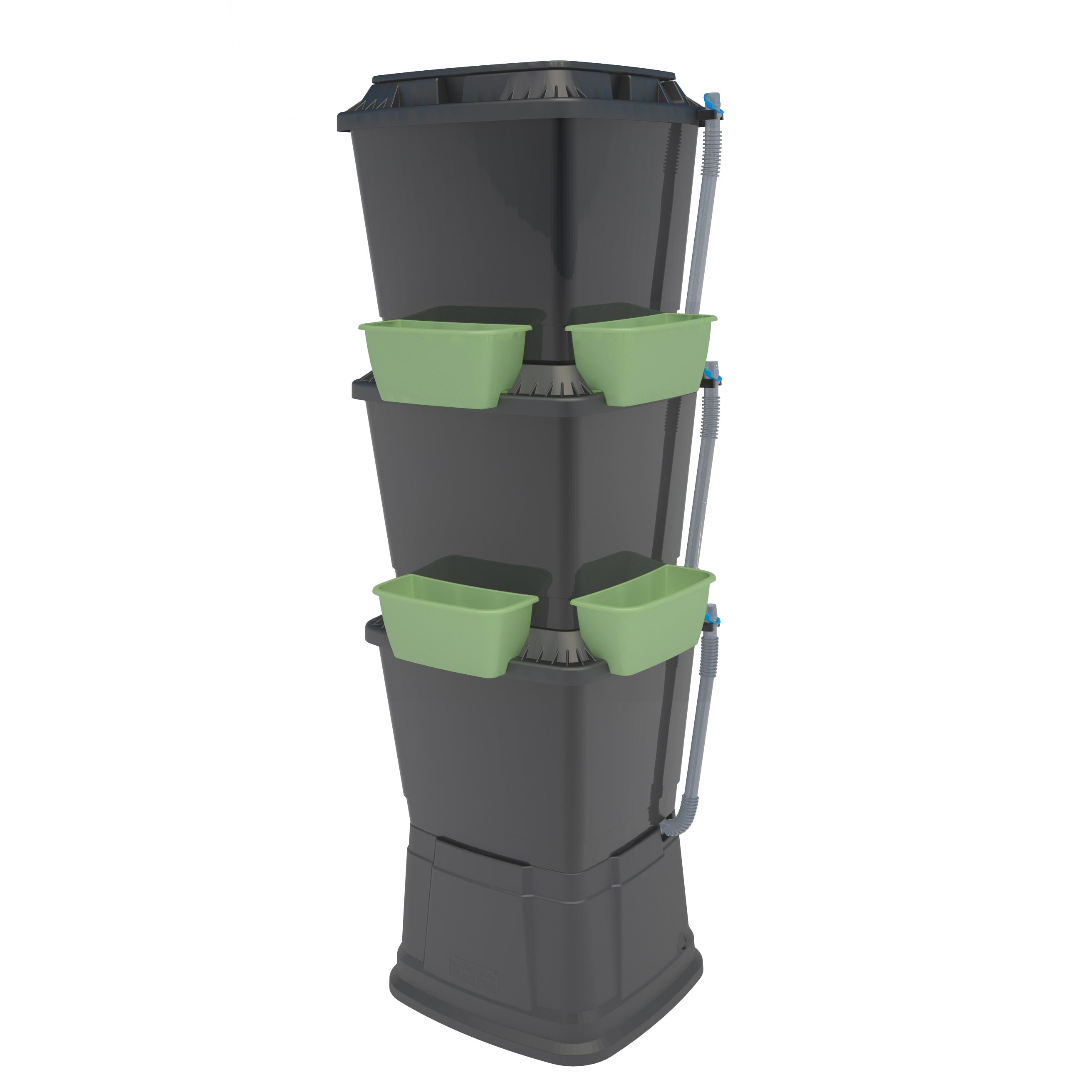 3 Tier 200 Litre Water Butt With Planters | Rainwater Terrace Water Butts